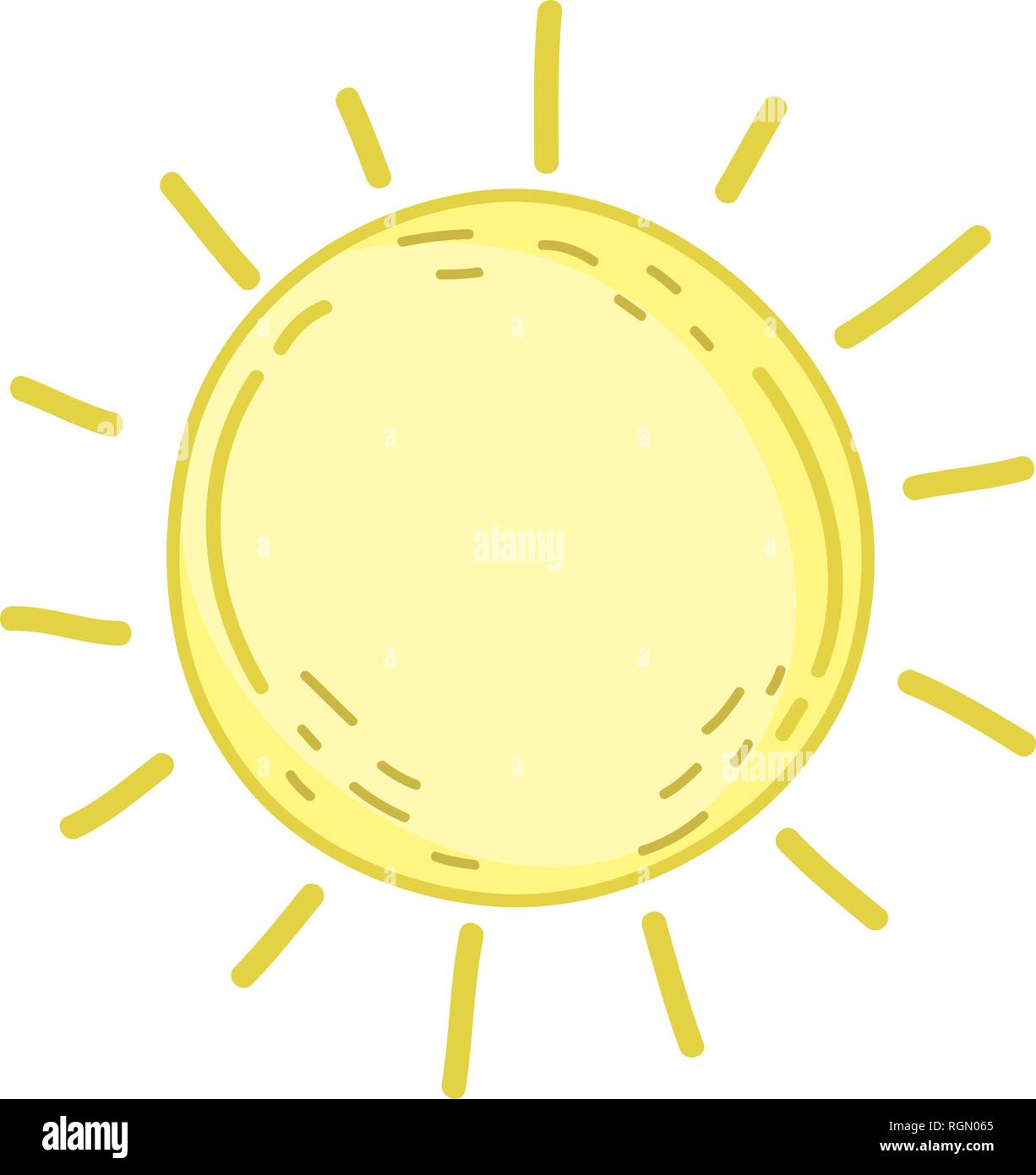 cute sun drawn icon Stock Vector Image & Art - Alamy