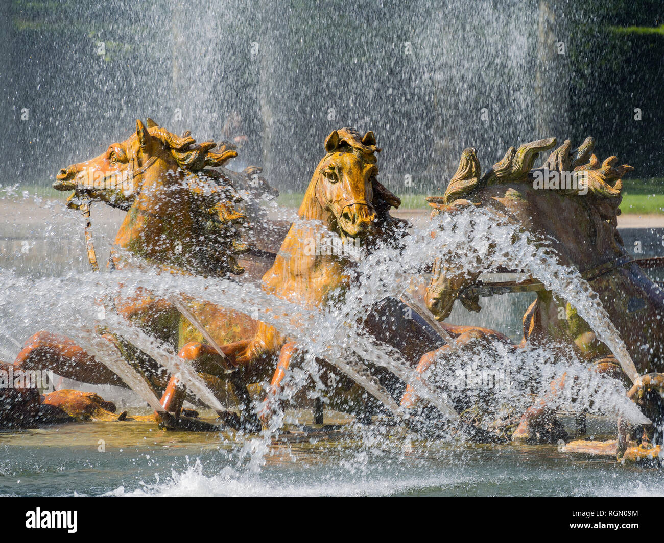 The beautiful Apollo Fountain of Place of Versailles at France Stock ...