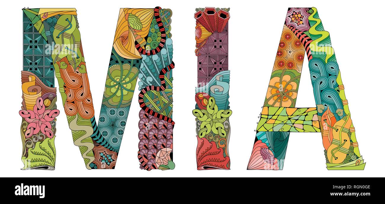 Mia art Stock Vector Images - Alamy