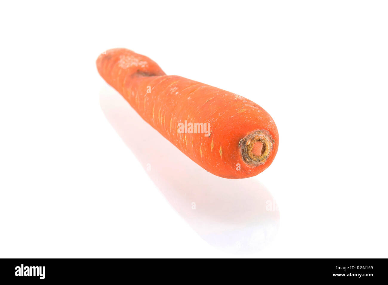 Rotten carrot isolated on white background Stock Photo - Alamy