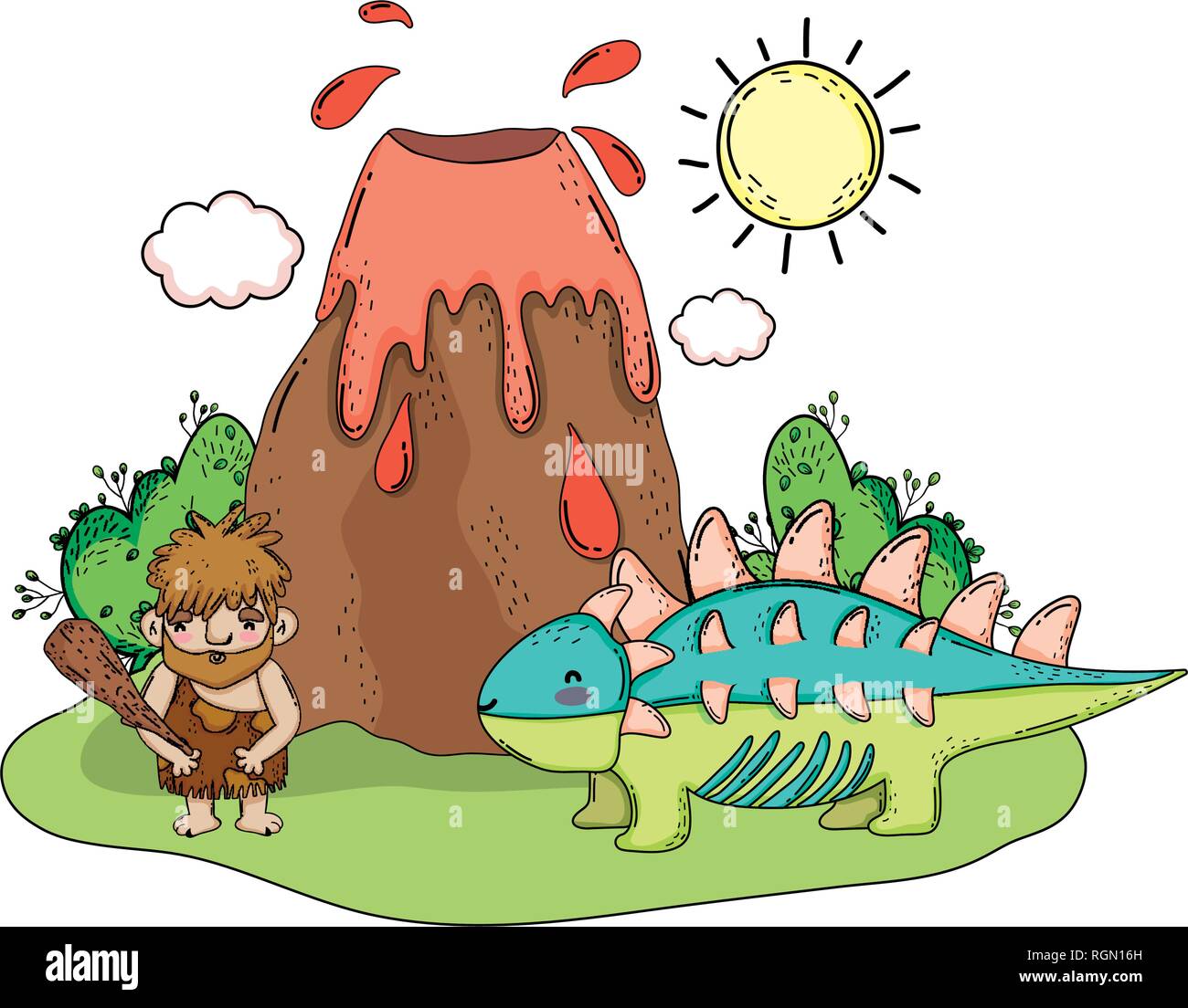 Person in volcano Stock Vector Images - Alamy