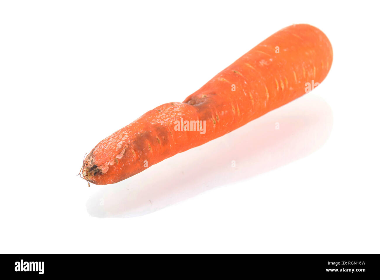 Rotten carrot isolated on white background Stock Photo - Alamy