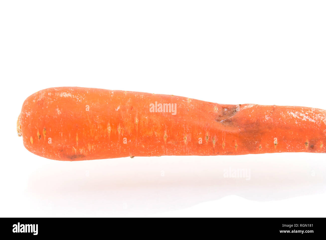 Rotten carrot isolated on white background Stock Photo - Alamy