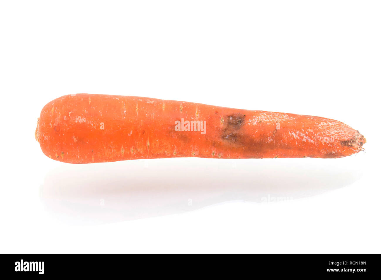 Rotten carrot isolated on white background Stock Photo - Alamy