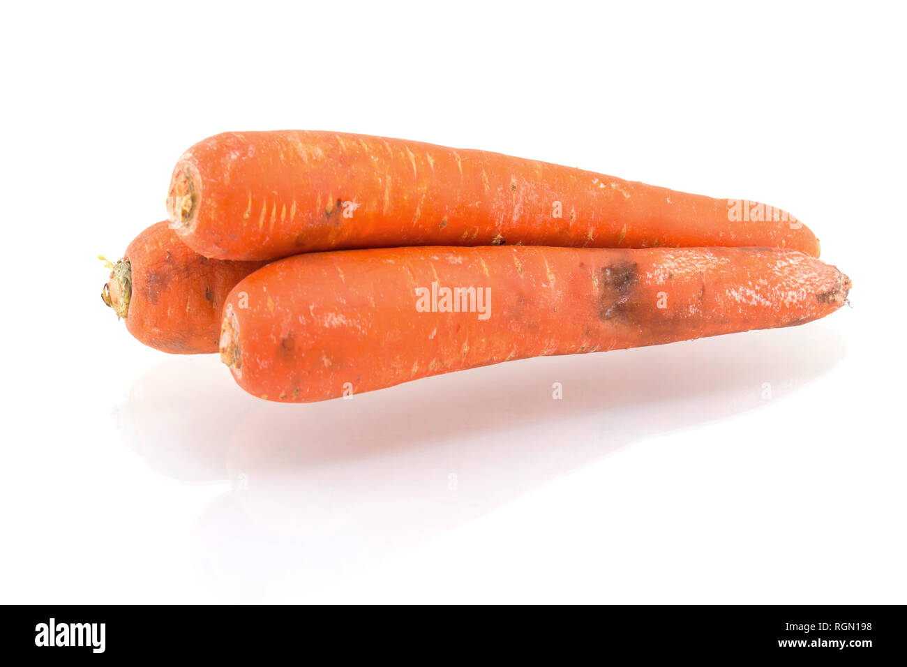 Rotten carrot isolated on white background Stock Photo - Alamy