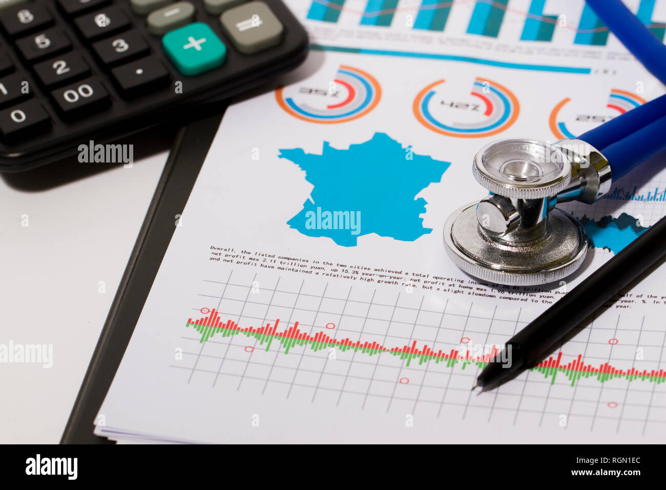 Chart of france hi-res stock photography and images - Alamy