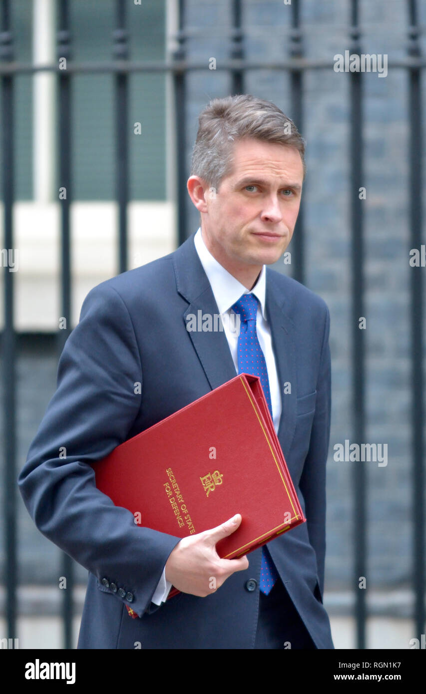 Gavin williamson with ministerial file hi-res stock photography and ...