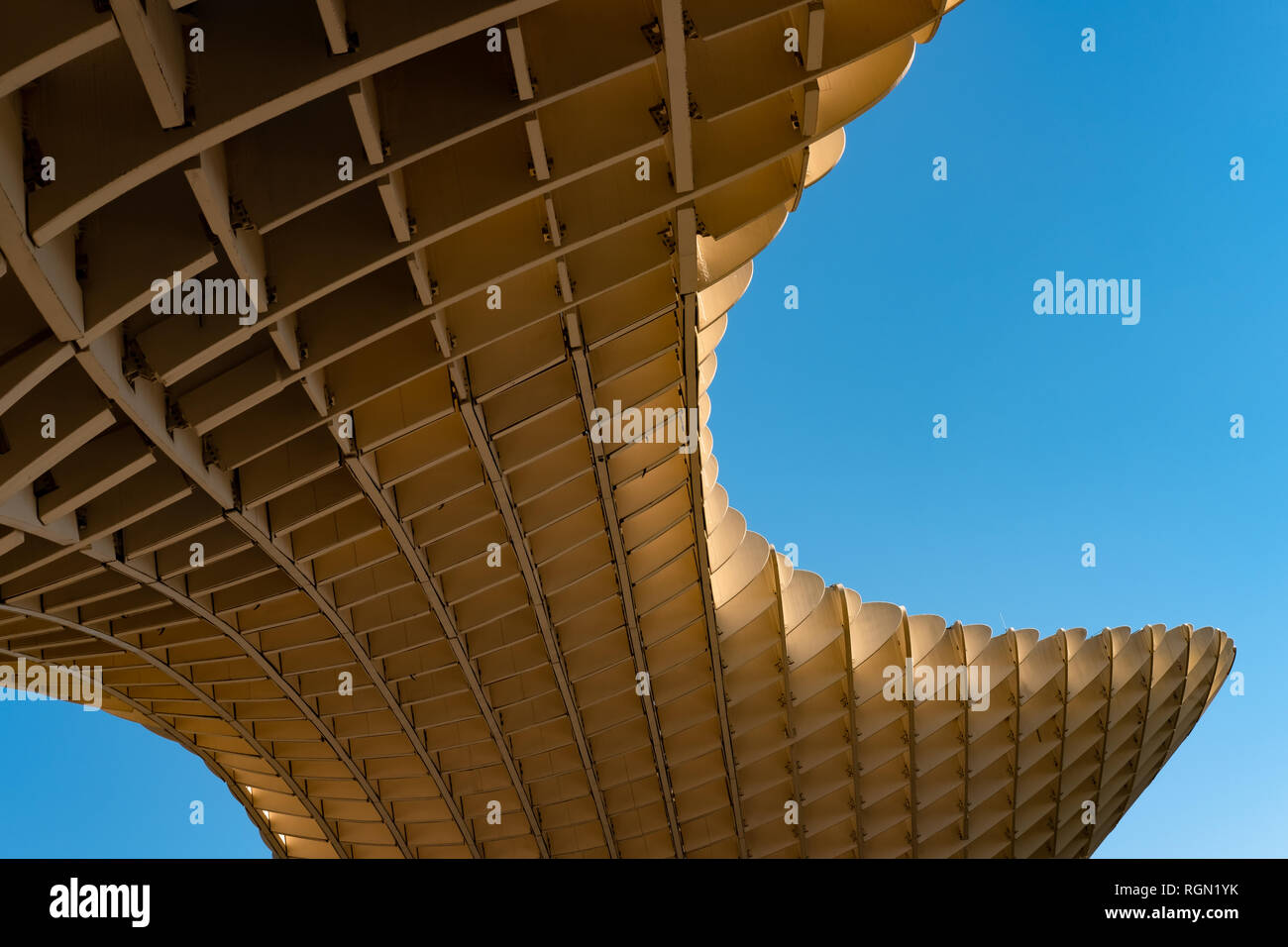 The famous wooden structure and landmark Metropol Parasol, which is ...