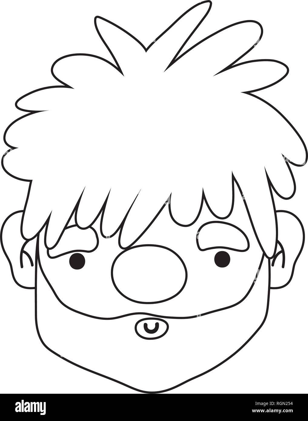 caveman comic head character Stock Vector Image & Art - Alamy