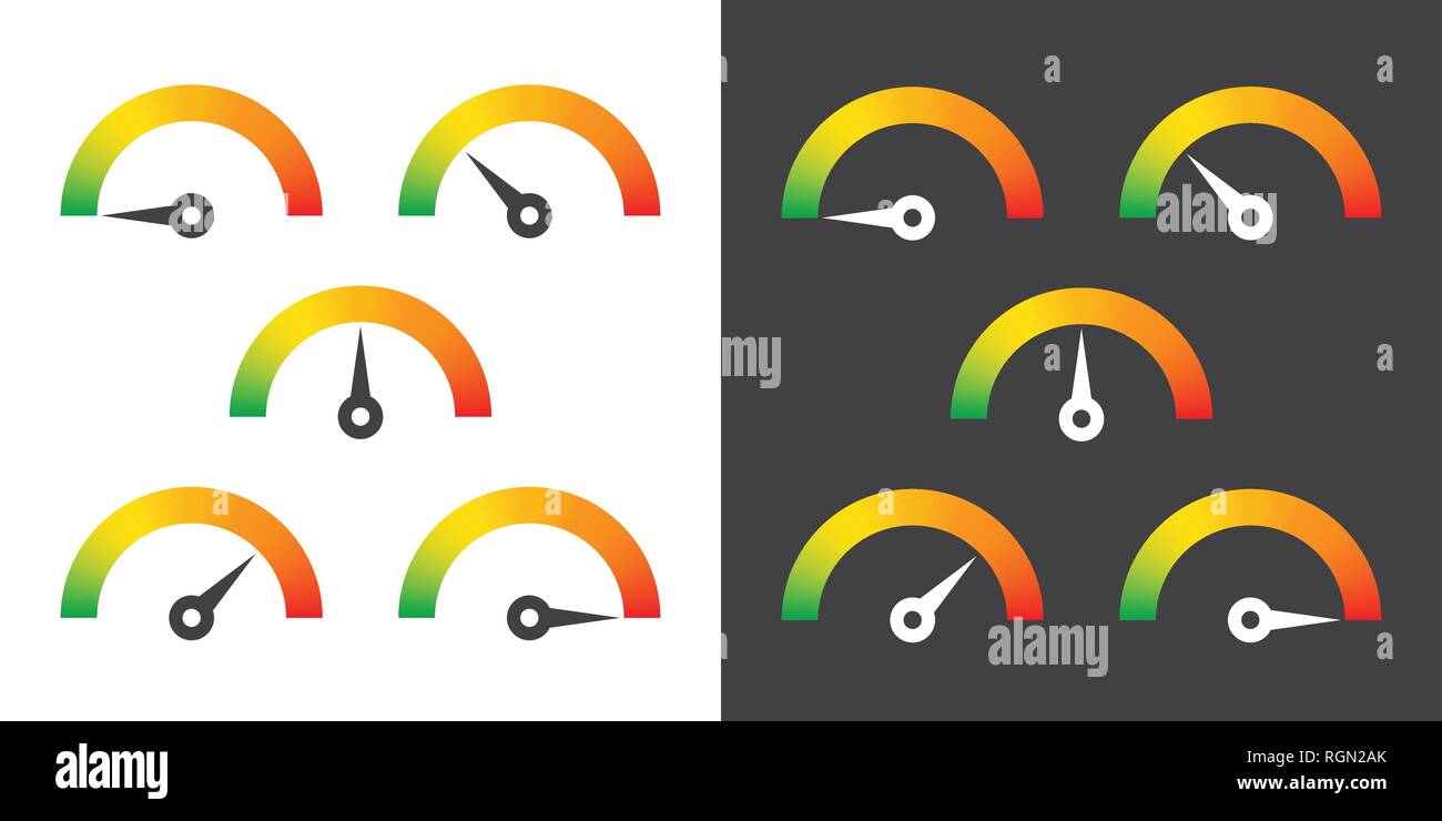 Set credit score gauge Stock Vector Images - Alamy