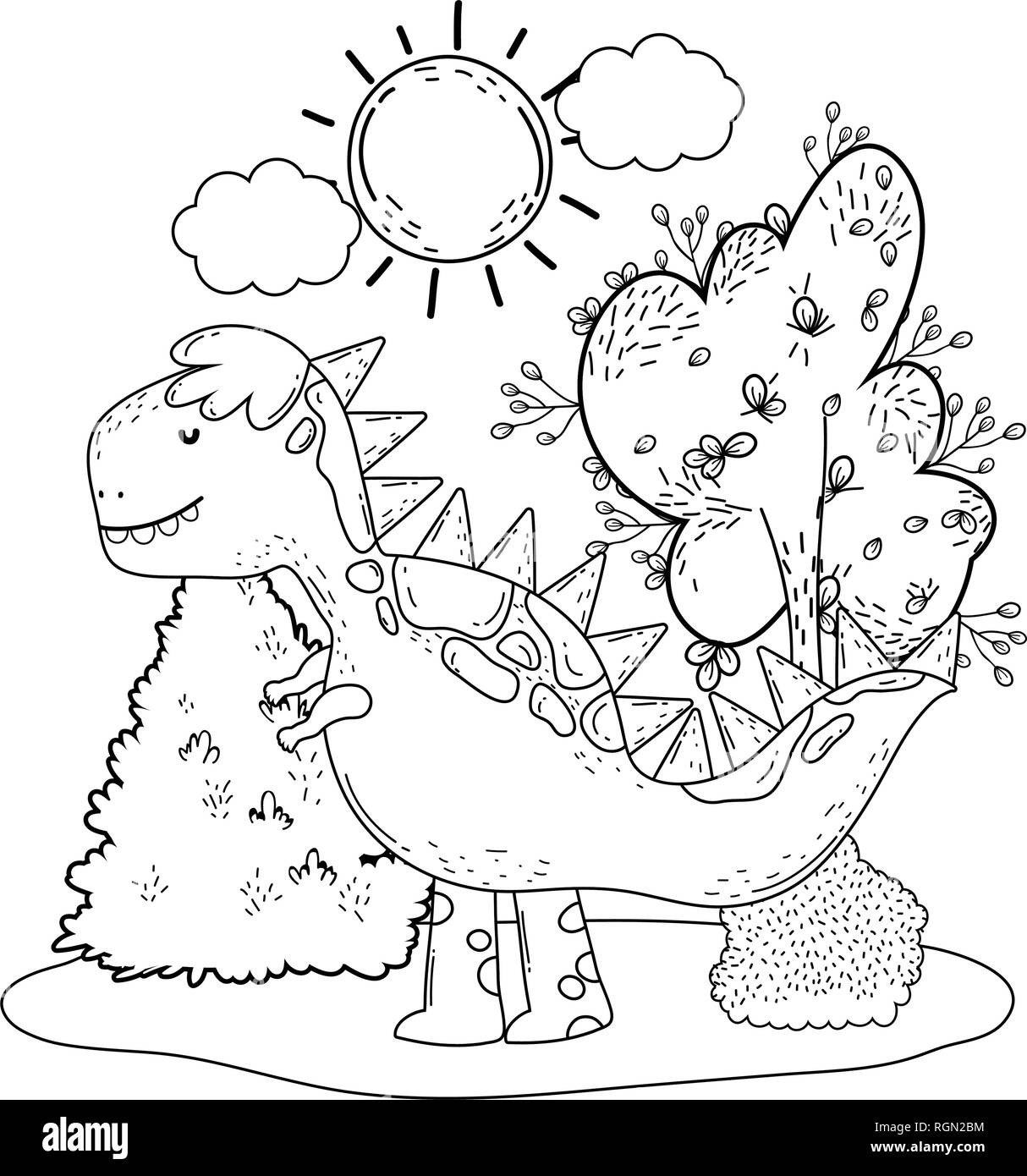 Tyrannosaurus rex icon in hi-res stock photography and images - Alamy