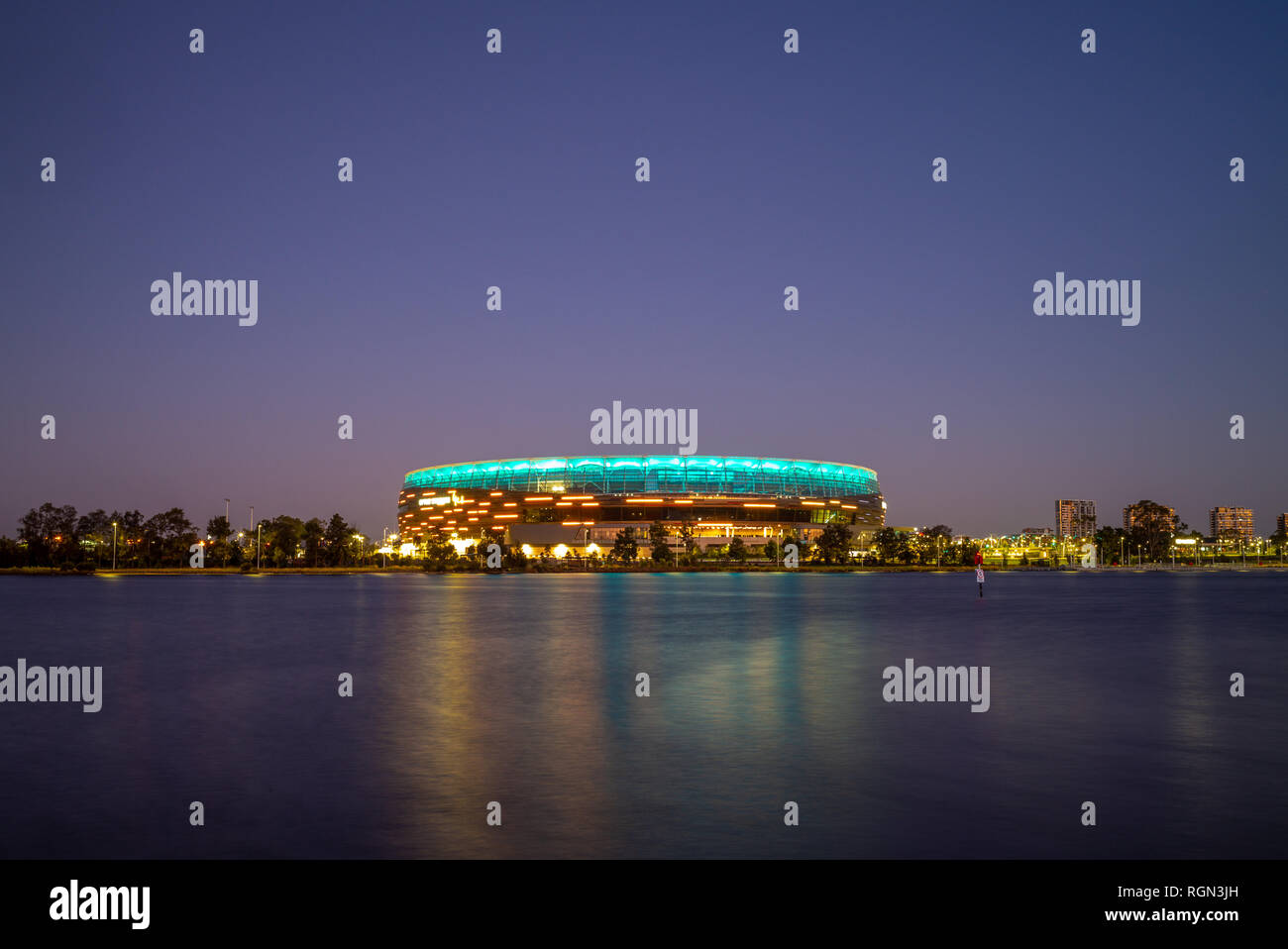 Perth, Australia - January 15, 2019: Perth Stadium, also known as Optus ...