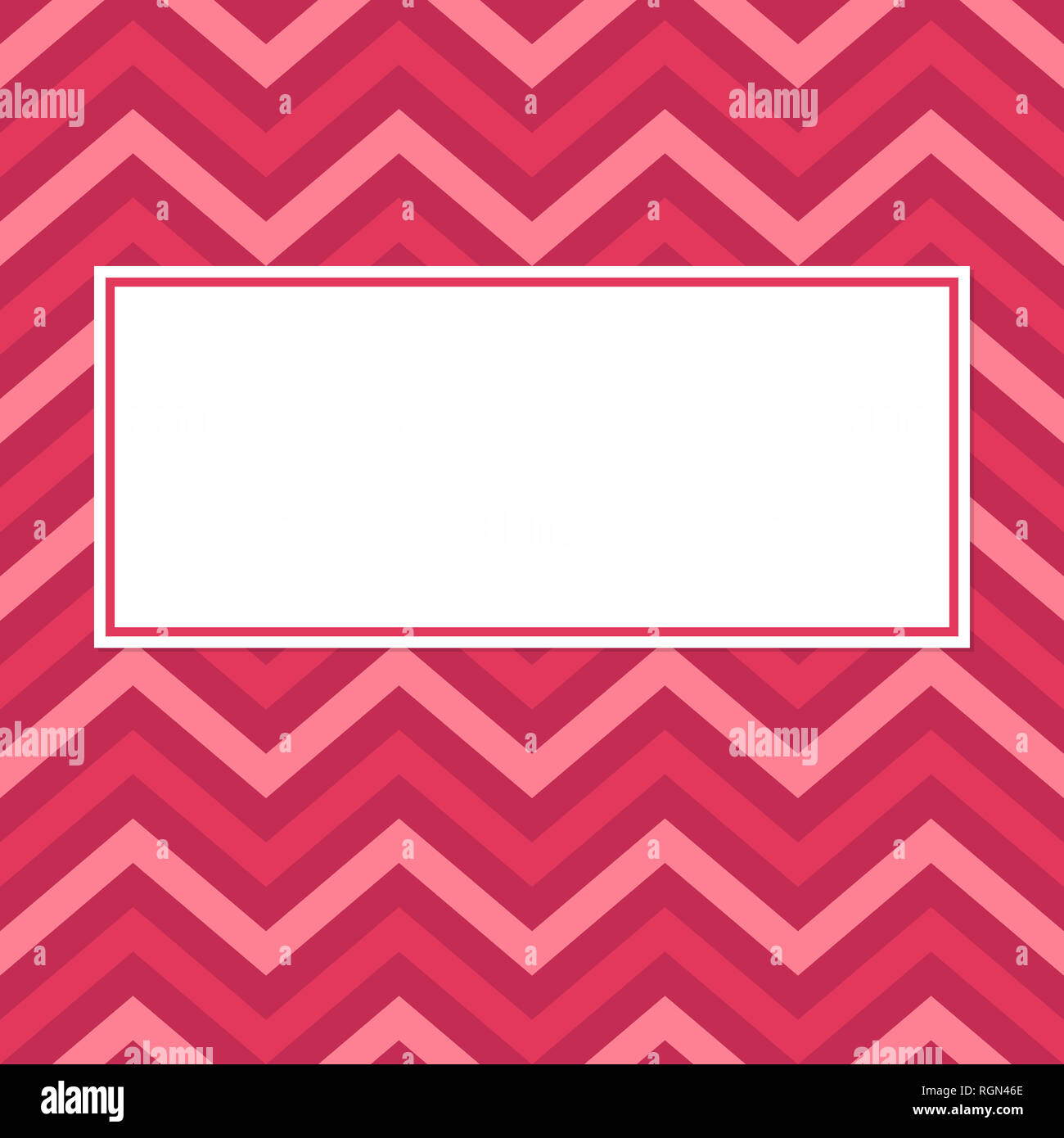 Pink Chevron Paper Border