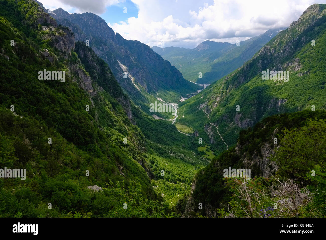Albania, Shkoder County, Albanian Alps, Theth National Park, Shala ...