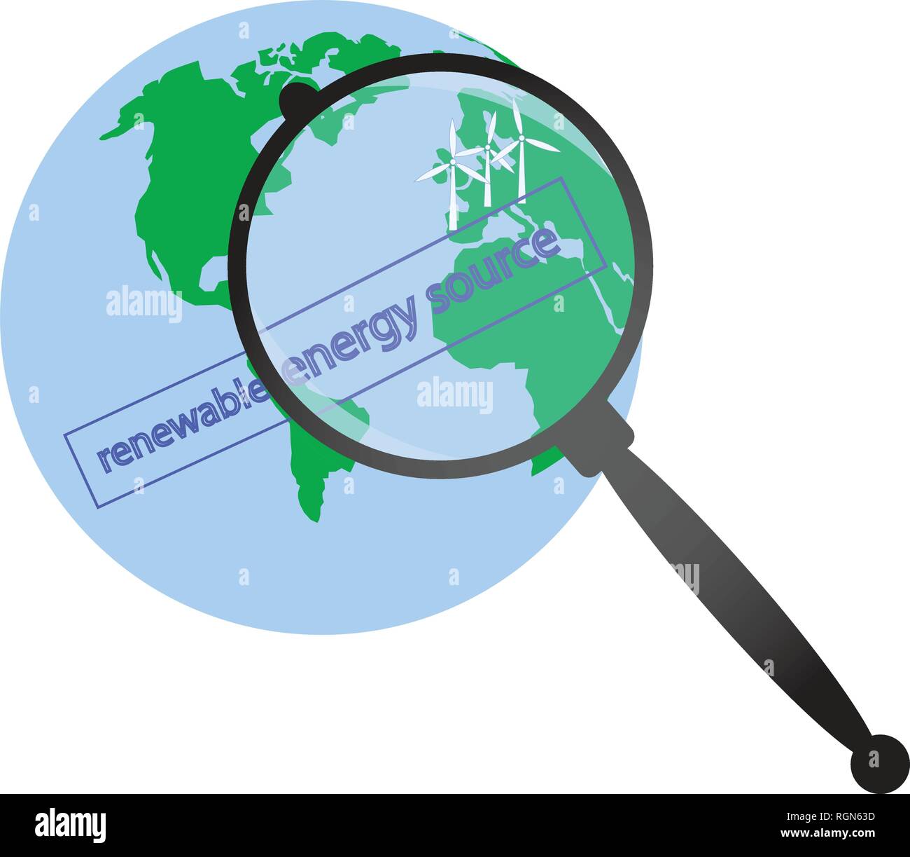 renewable energy source vector illustration Stock Vector Image & Art ...