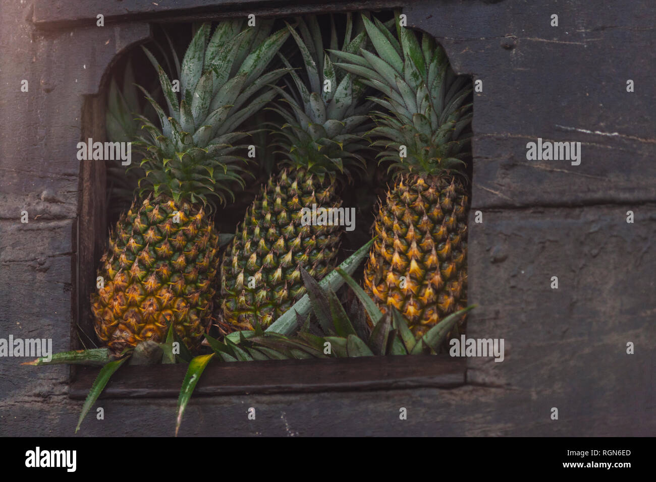 Ananas sale wooden boat hi-res stock photography and images - Alamy