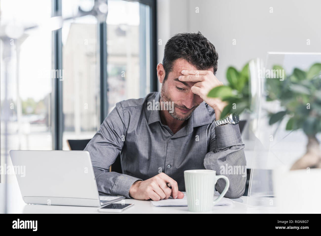 Tired overwork businessman medical hi-res stock photography and images ...