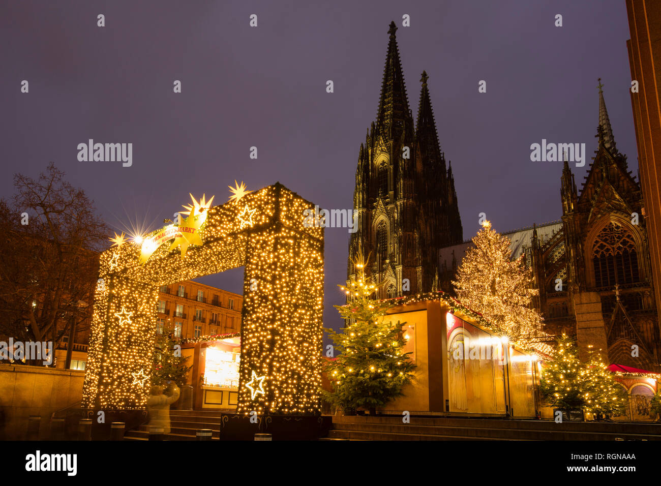 Cologne christmas market tree hi-res stock photography and images - Alamy