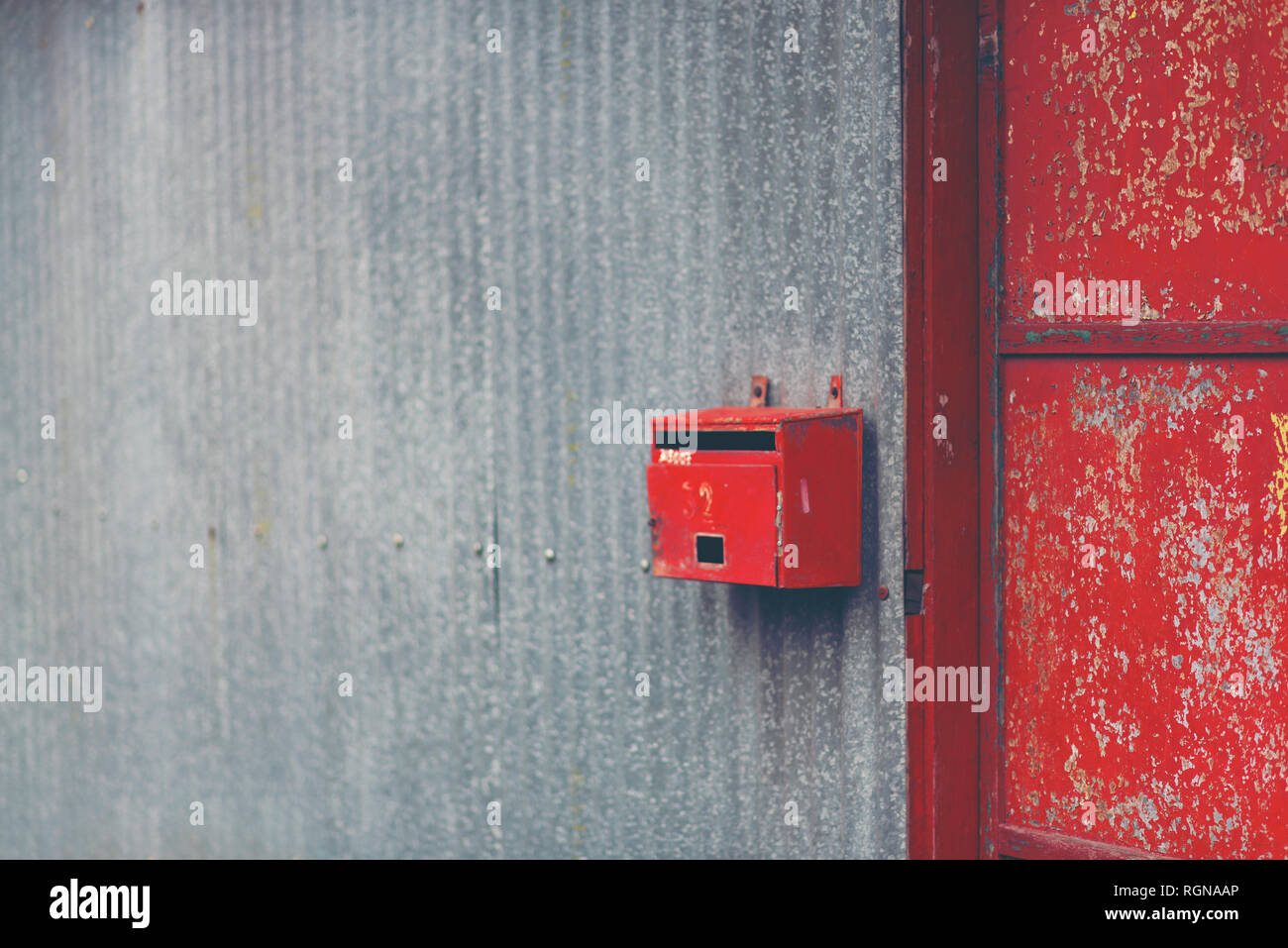 Danish mailbox red postbox hi-res stock photography and images - Alamy