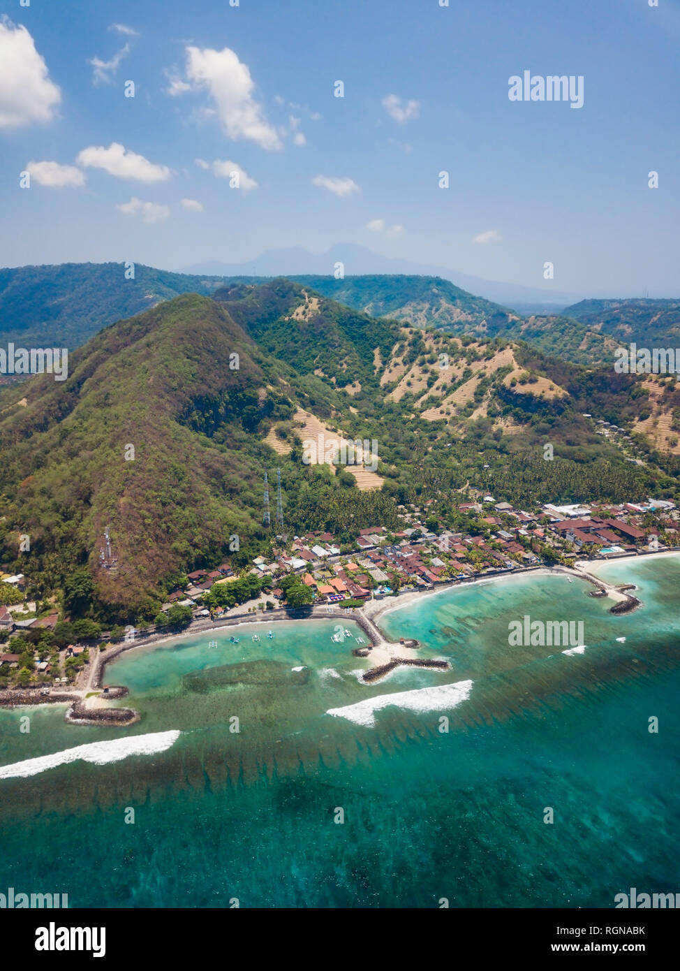 Aerial view above bali landscapes hi-res stock photography and images ...