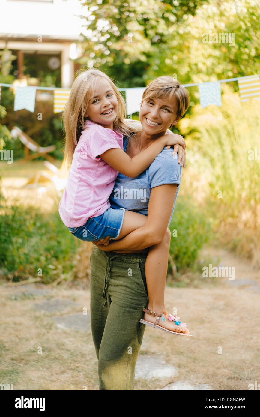 Mother Carrying Daughter