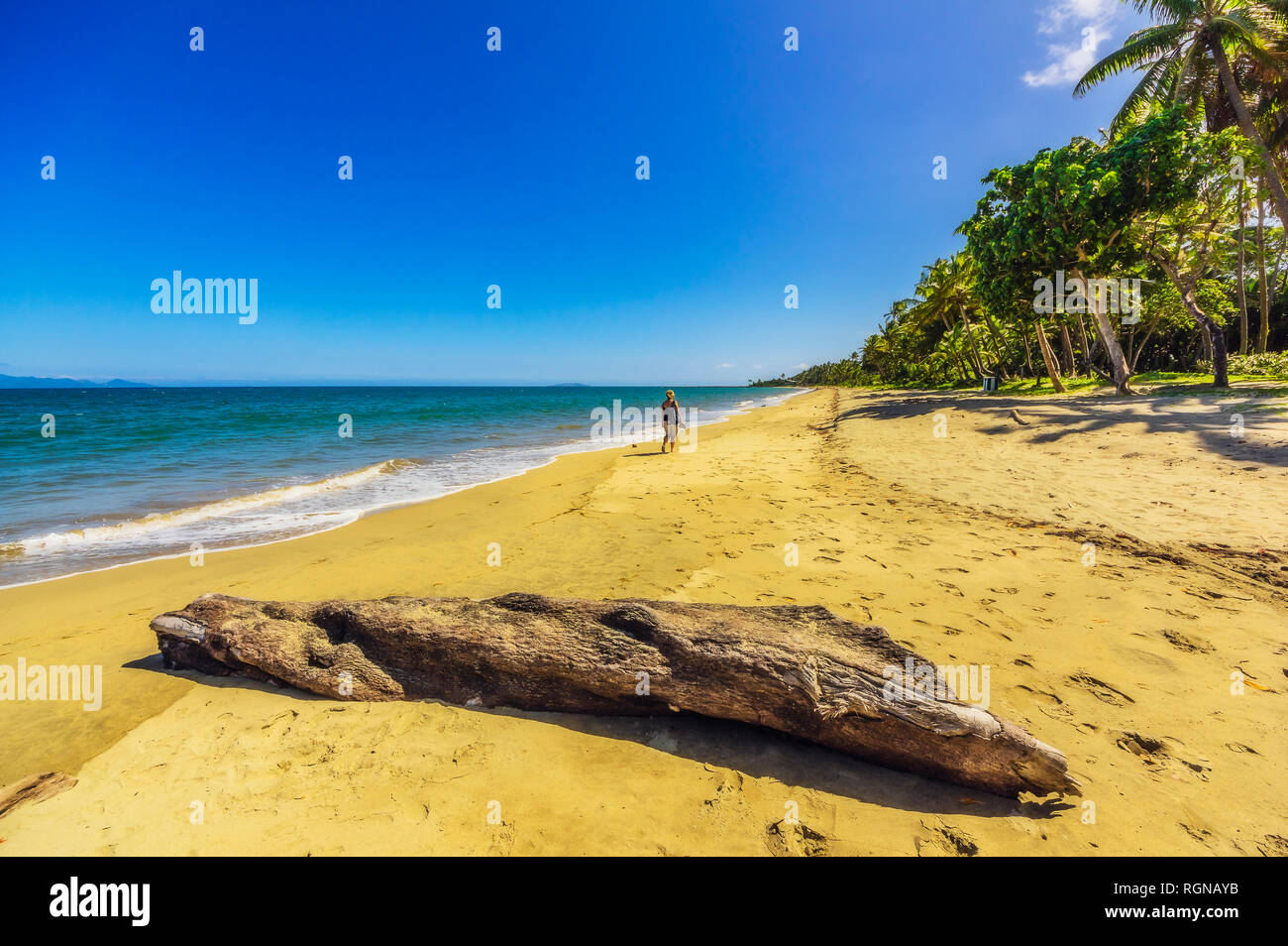 Fiji Islands, Viti Levu, Suva, woman at the beach Stock Photo - Alamy
