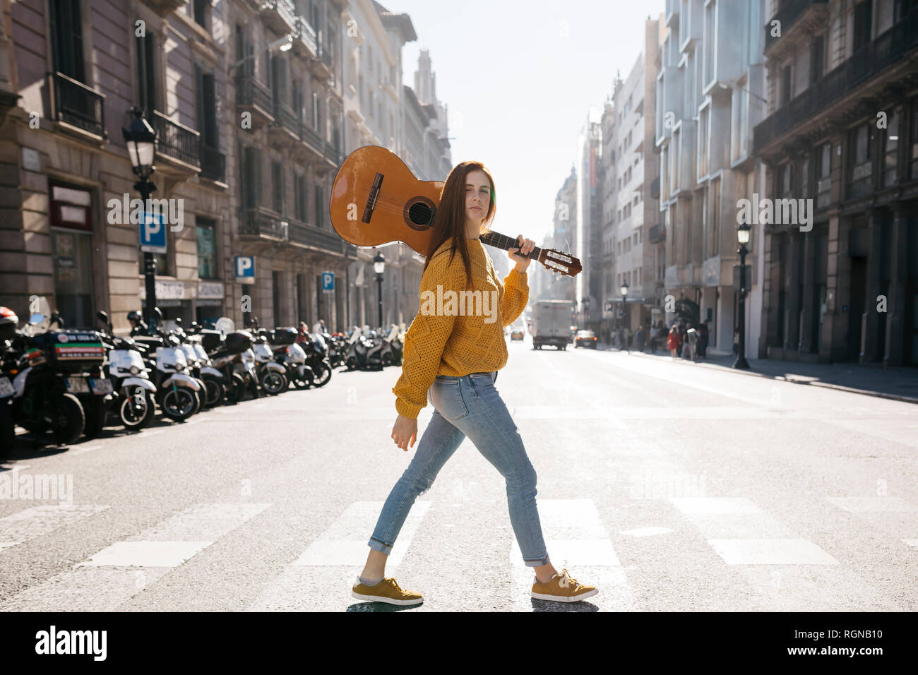 Red zebra crossing hi-res stock photography and images - Alamy