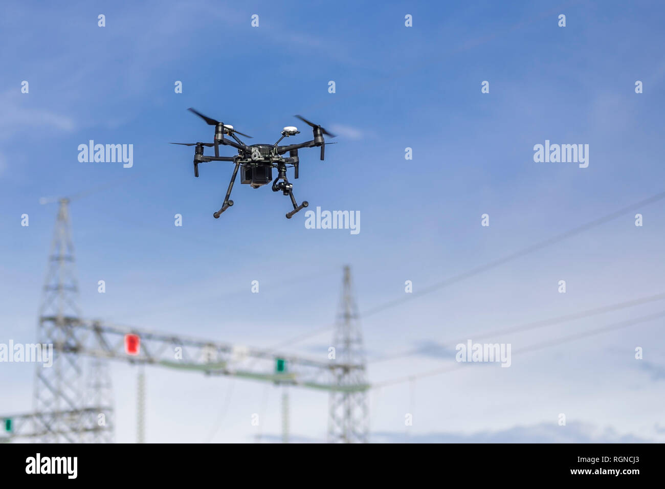 Drone UAV flying and working for thermal analysis of Solar Energy ...