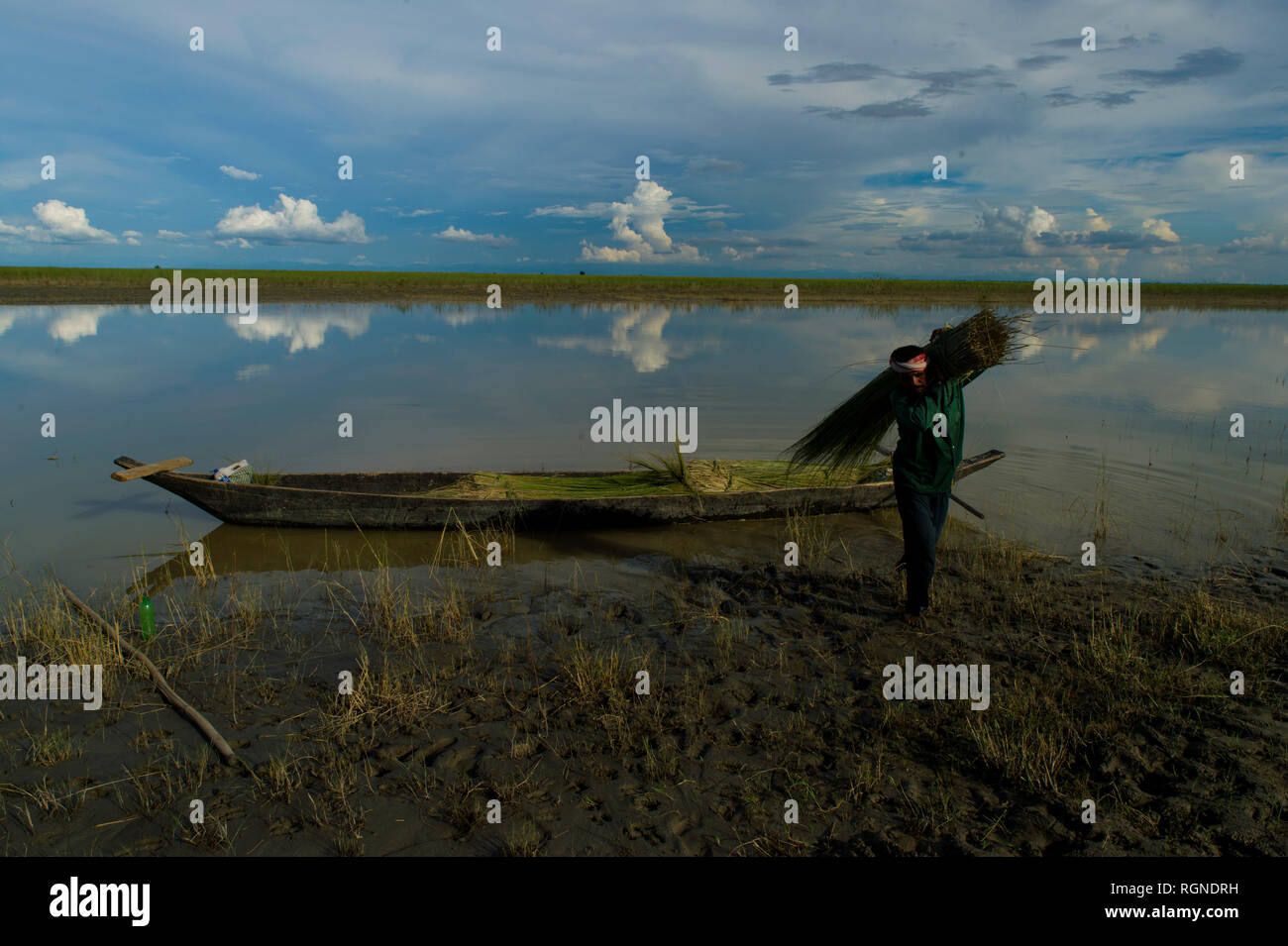 Majuli island boat hi-res stock photography and images - Alamy