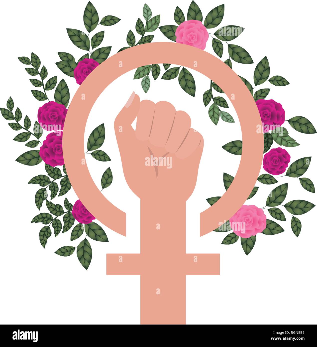 hand with flower avatar character Stock Vector Image & Art - Alamy