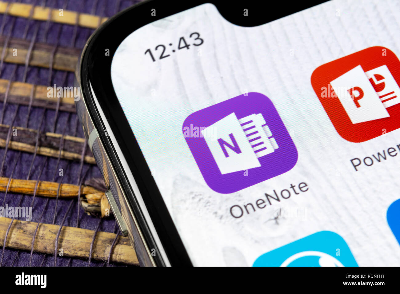 Microsoft onenote logo hi-res stock photography and images - Alamy
