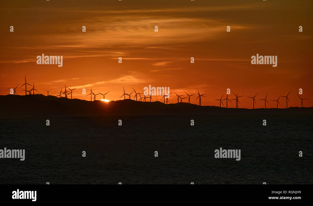 The Bangui windmills at sunset, Pagudpud, Ilocos Norte, Philippines ...