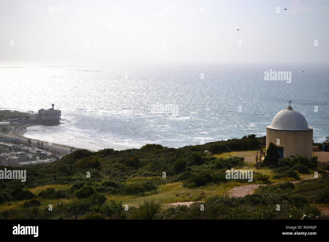 Hike to Stella Maris in Haifa in Spring- flowery path and holy family ...