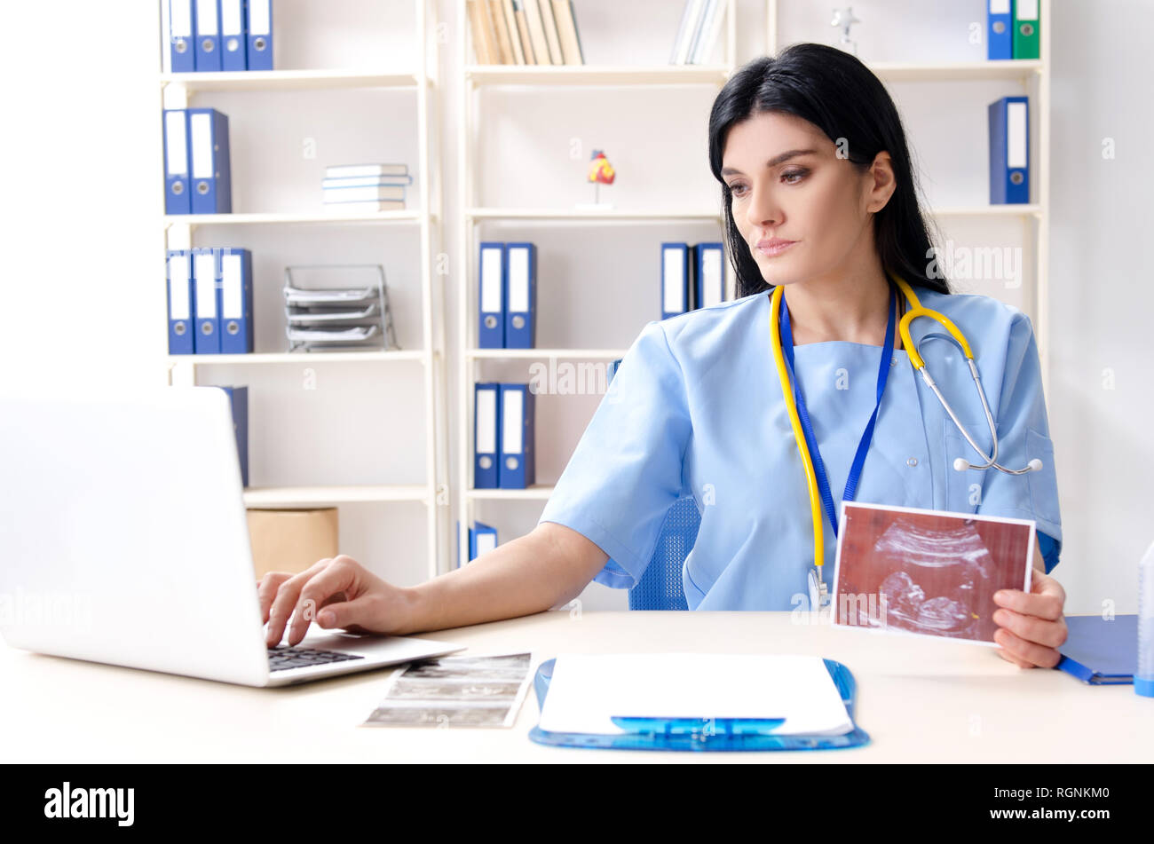 Female doctor gynecologist working in the clinic Stock Photo - Alamy
