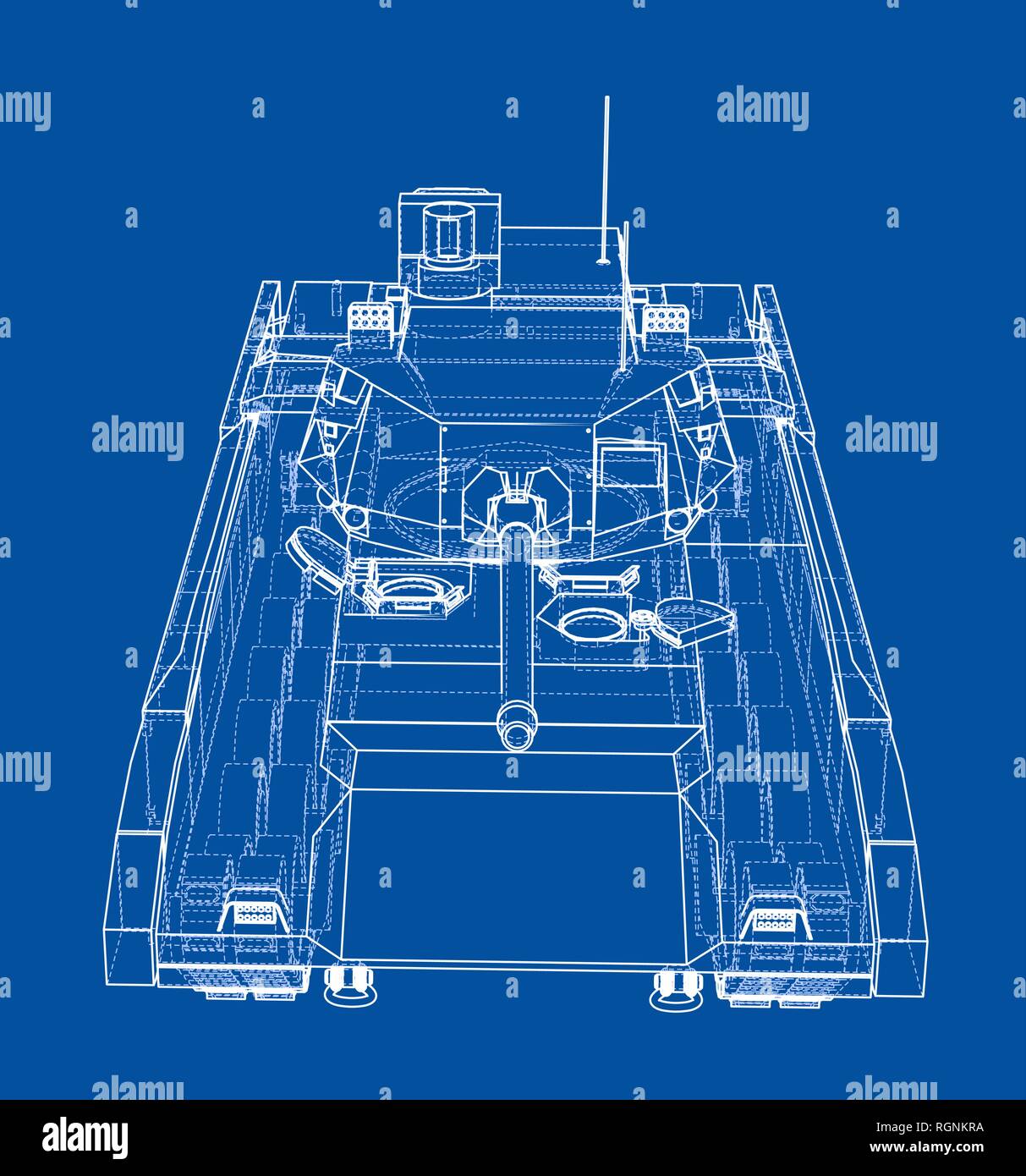 Blueprint of realistic tank Stock Vector Image & Art - Alamy