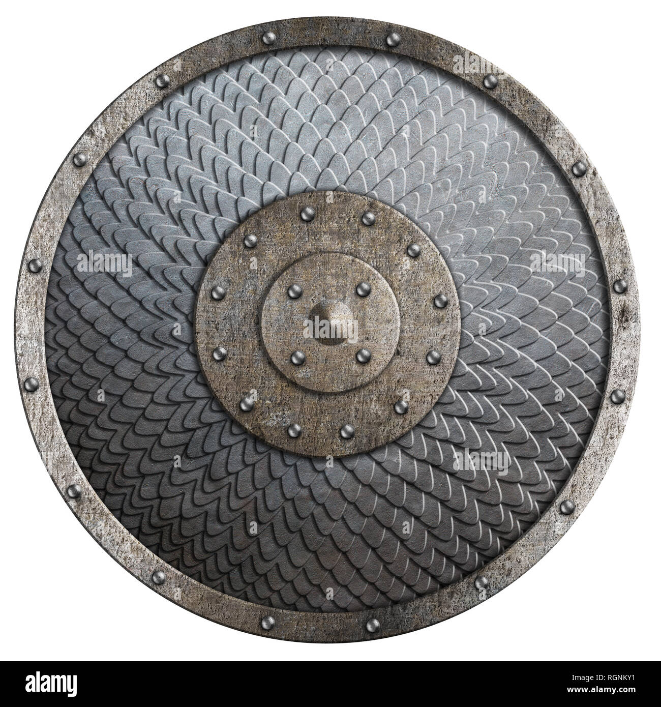 Black metal round shield hi-res stock photography and images - Alamy
