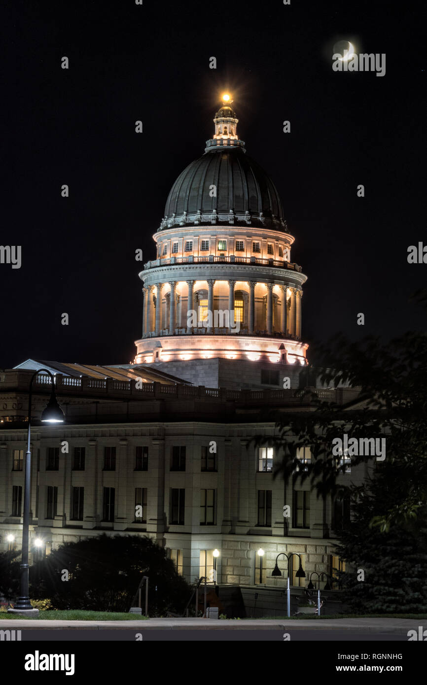 Salt Lake City, Utah: August 24, 2017: Utah State Capitol. The Utah ...