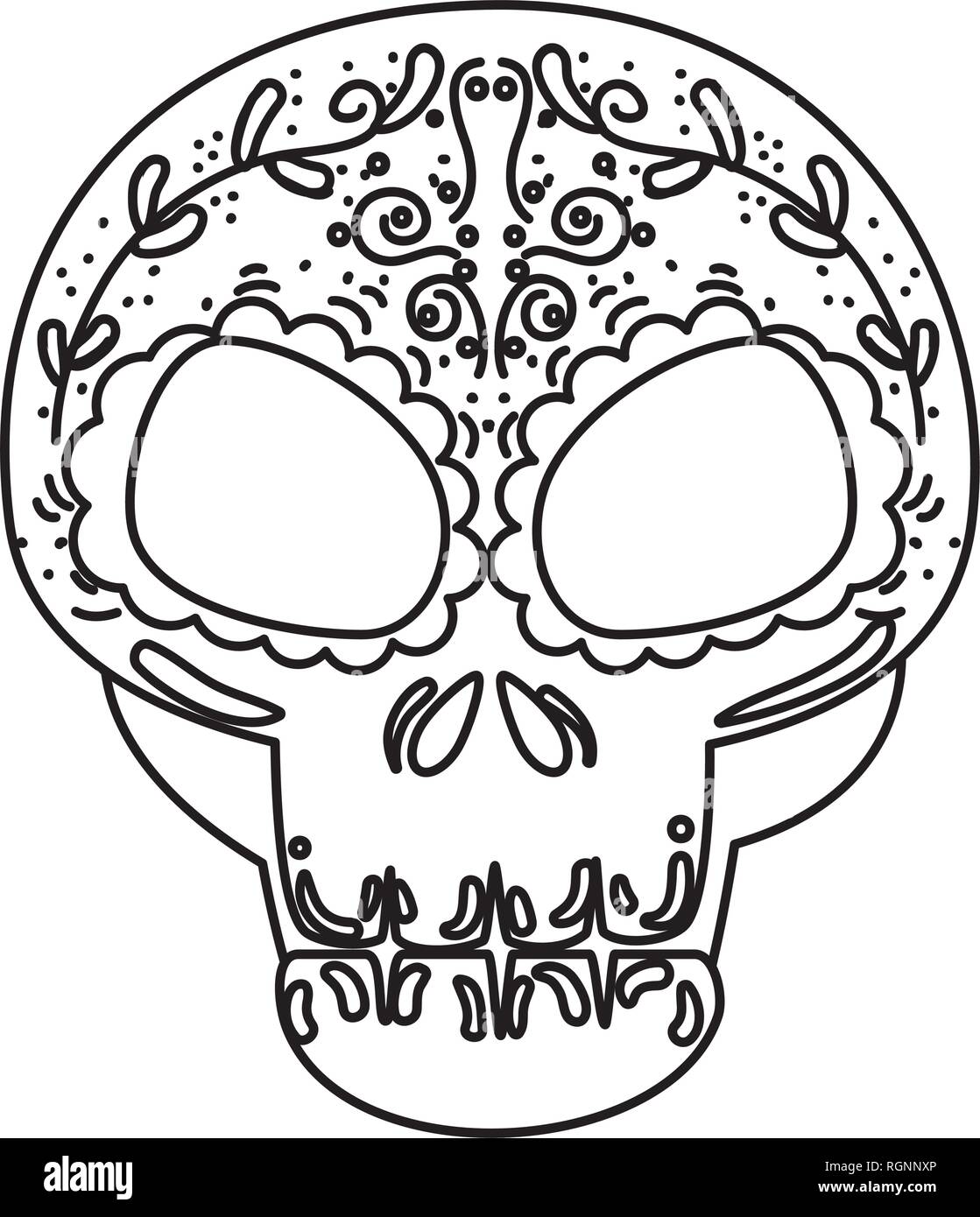 death day mask celebration Stock Vector Image & Art - Alamy