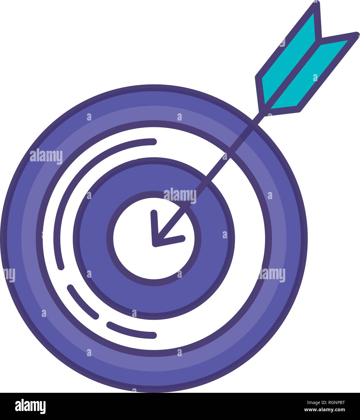 target with arrow icon Stock Vector Image & Art - Alamy