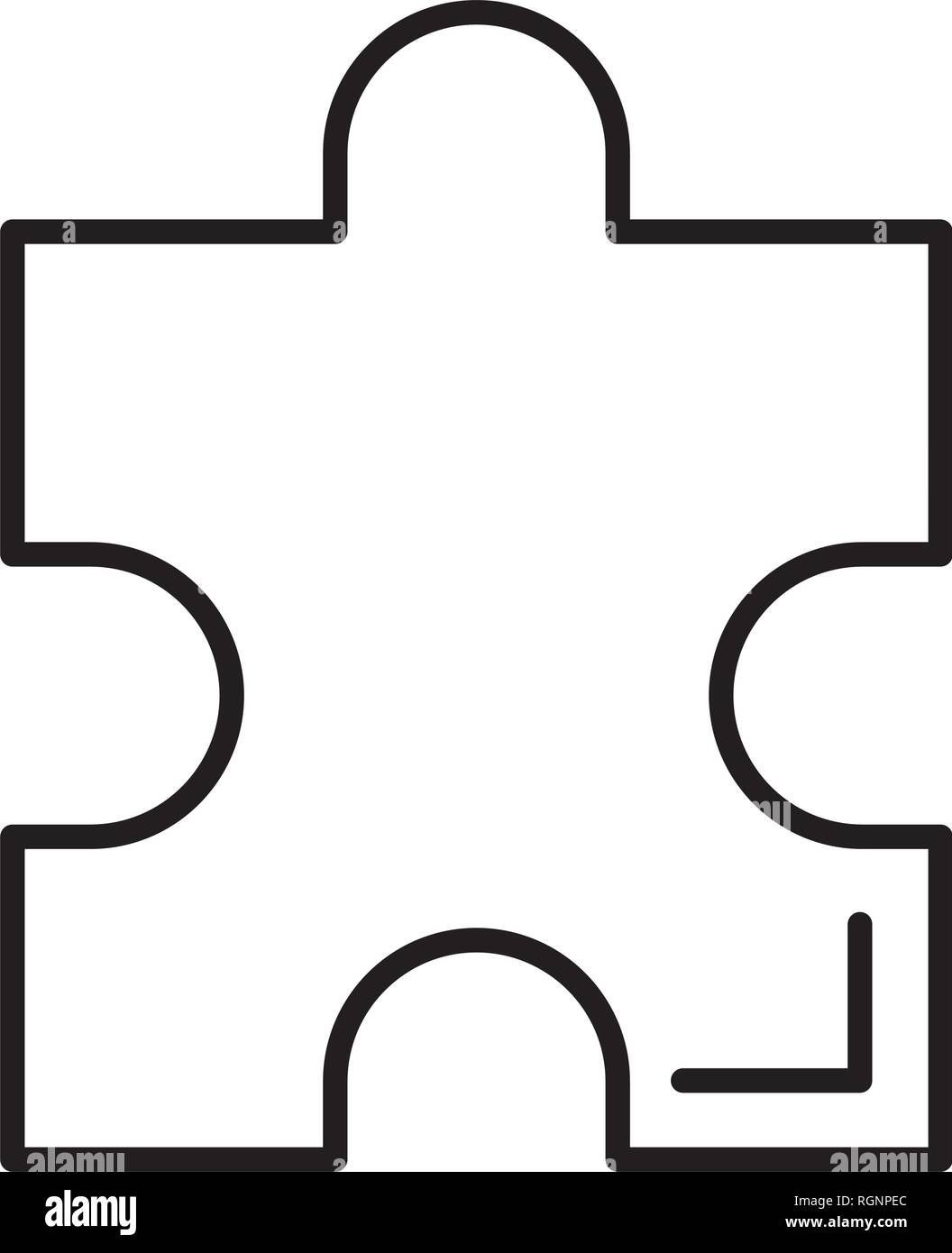 puzzle game piece icon Stock Vector Image & Art - Alamy