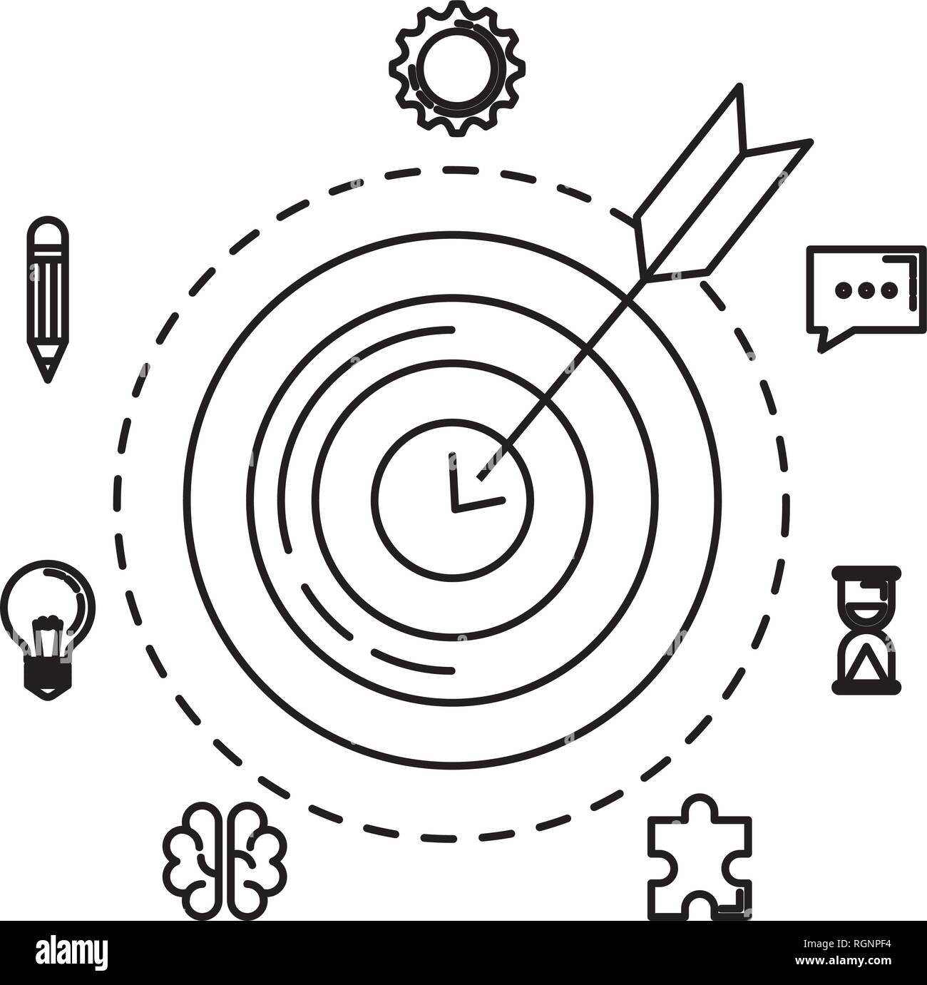 Center counter game Stock Vector Images - Alamy