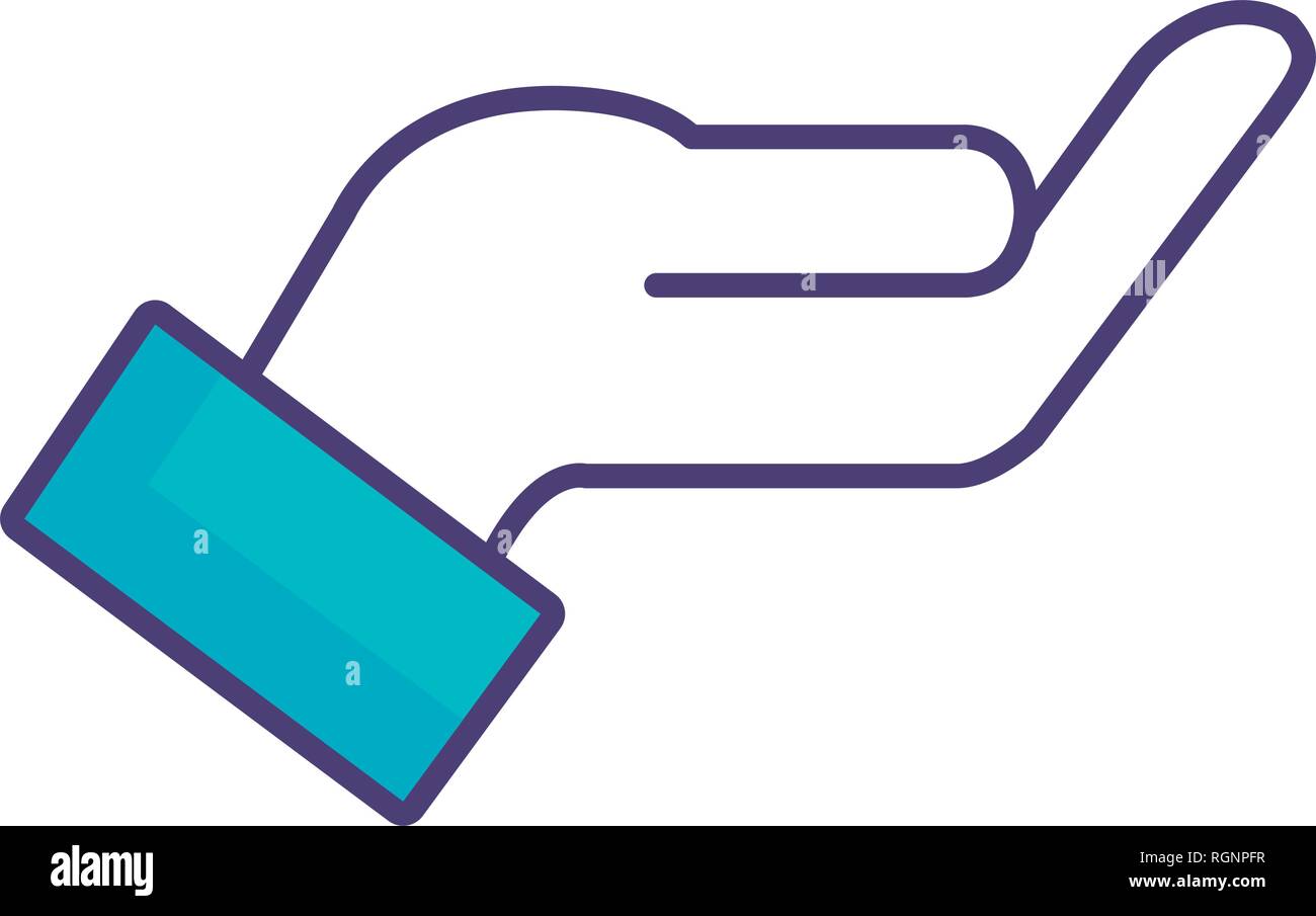 hand lifting isolated icon Stock Vector Image & Art - Alamy