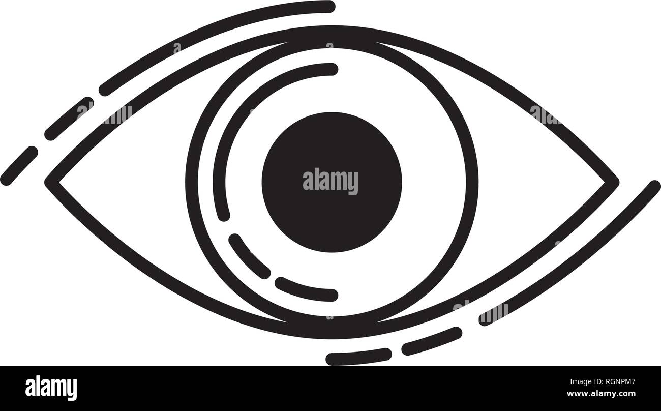 eye view isolated icon Stock Vector Image & Art - Alamy