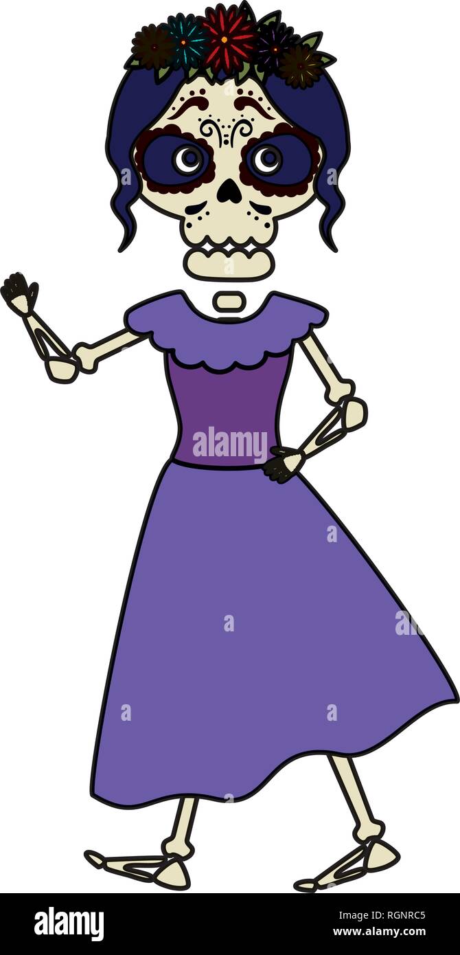 skeleton of katrina character Stock Vector Image & Art - Alamy