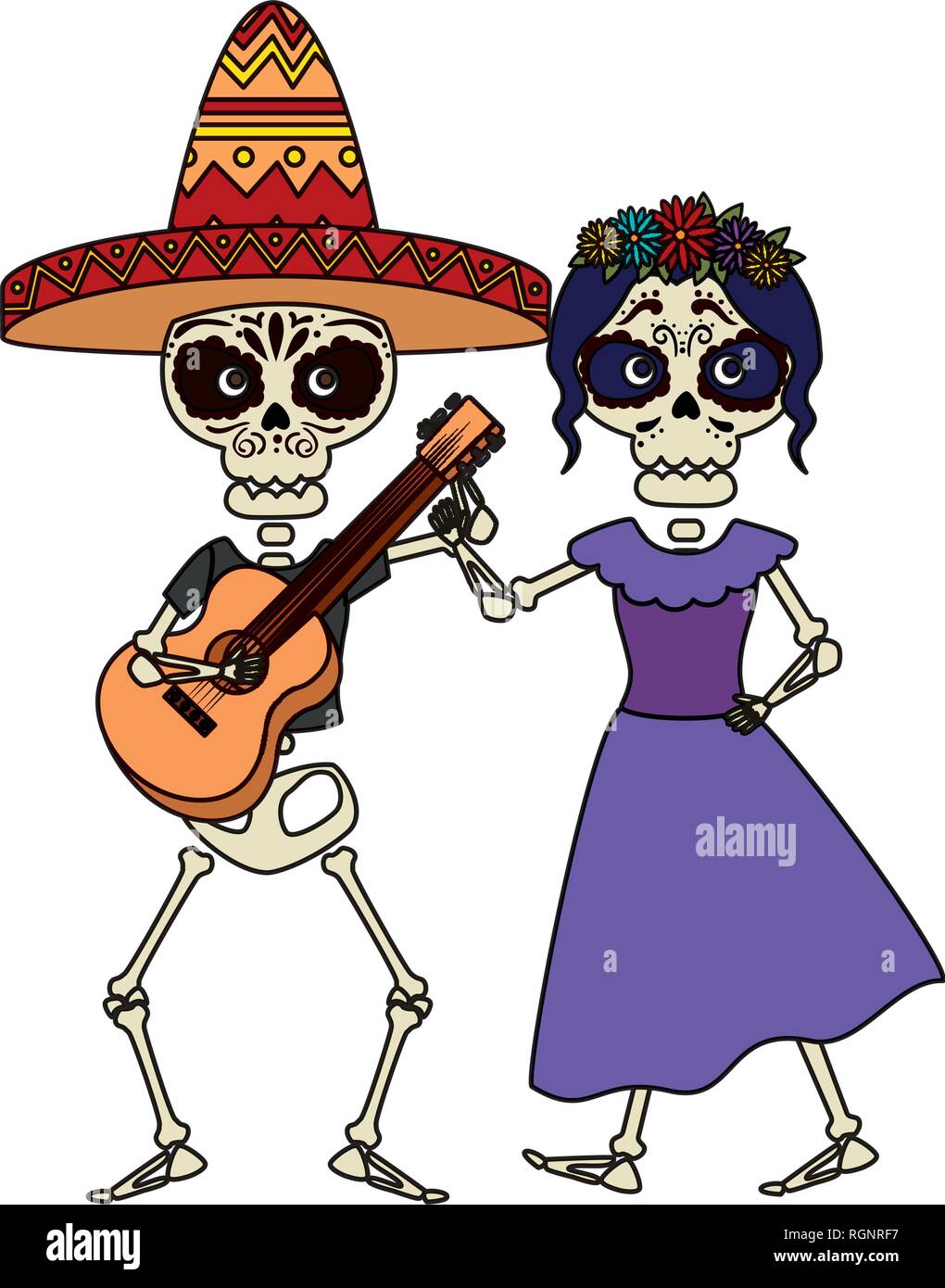 Carnival musician mariachi playing Stock Vector Images - Alamy