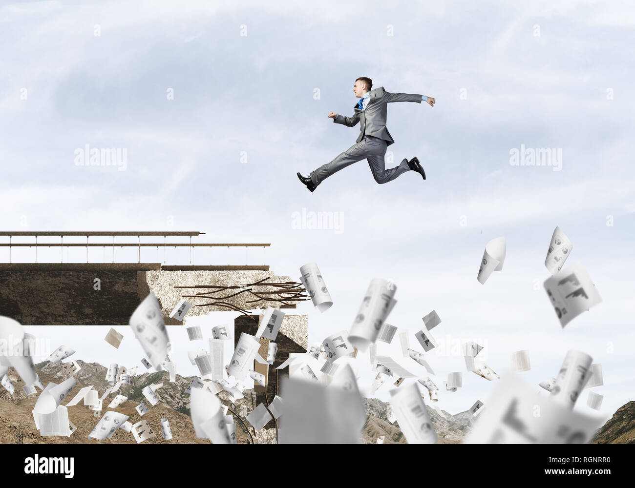 Problems and difficulties overcoming concept Stock Photo - Alamy