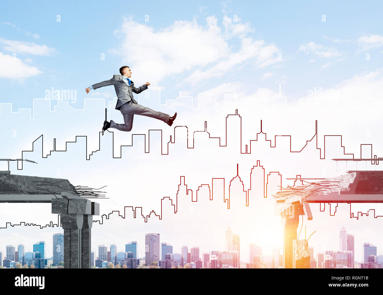 Problem and difficulties overcoming concept Stock Photo - Alamy