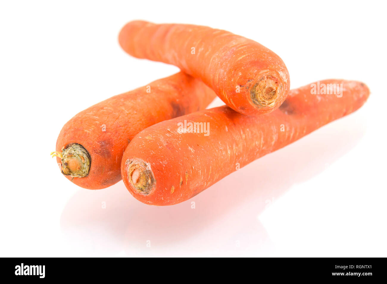 Rotten carrot isolated on white background Stock Photo - Alamy