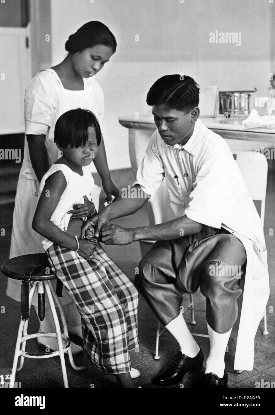 siam, thailand, bangkok, rabies vaccination at the queen saovabha ...