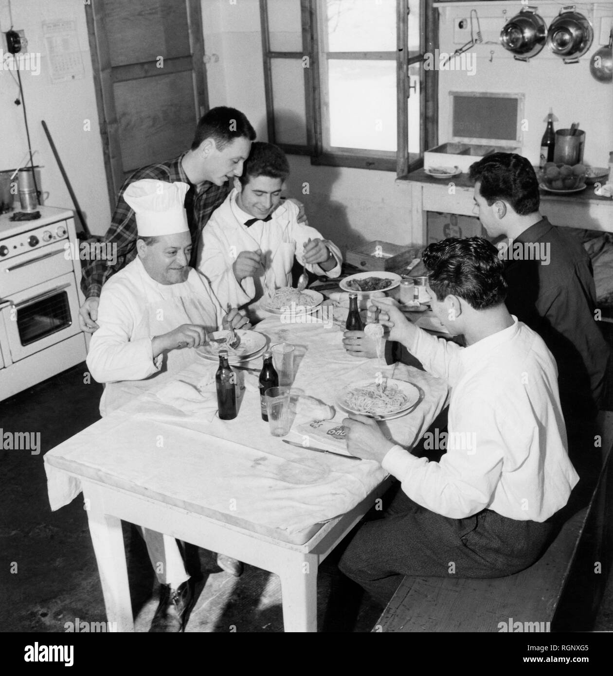 Lunch break food Black and White Stock Photos & Images - Alamy